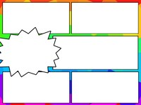 Comic Panels - Rainbow - Wixie
